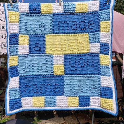 WISH Pattern for Crocheted Blanket - Etsy