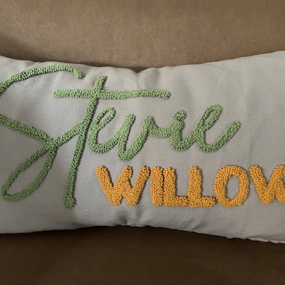 Personalized Embroidered Name Pillow Coverpunch Needle Pillowgift for ...