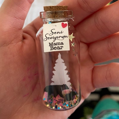 Mama Bear Message in a Bottle, Personalized Gifts for Her, for Mom ...