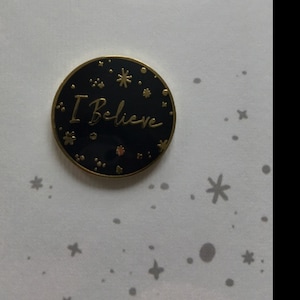 Personalised I Believe in You Enamel Pin Card | Etsy