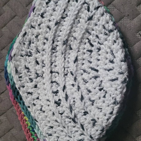 Patriotic Crochet Hot Pad Pattern | American Flag Potholder | Square ...