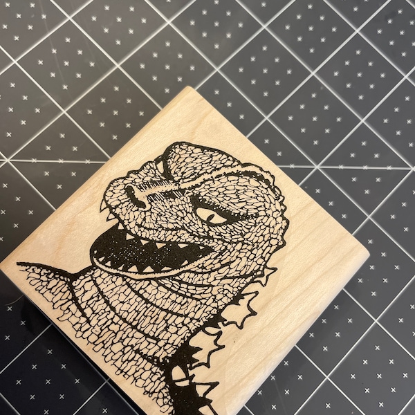 Godzilla RUBBER STAMP, King of Monsters Stamp, Monster Stamp ...