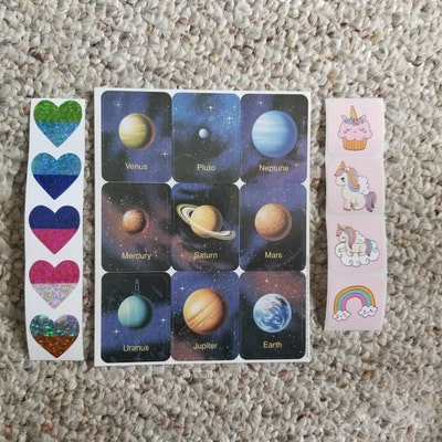 Man in the Moon Faces Stickers Sheet - Etsy