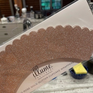 Rose Gold Glitter Cupcake Wrappers | Etsy