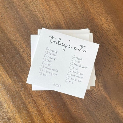 Fueling Log Sticky Notes for Optavia / Medifast - Etsy
