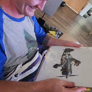 Spinosaurus Driving 90s Black Land Rover Art Print, Dino Drivin Room ...