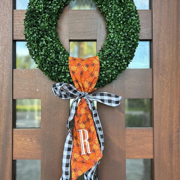 Houndstooth Wreath Sash for Football Fan Front Door Decor Houndstooth ...