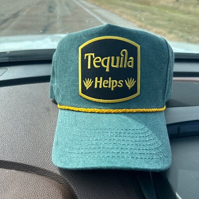 Tequila Helps Vintage Style Snapback Hat Fun Party Hat - Etsy