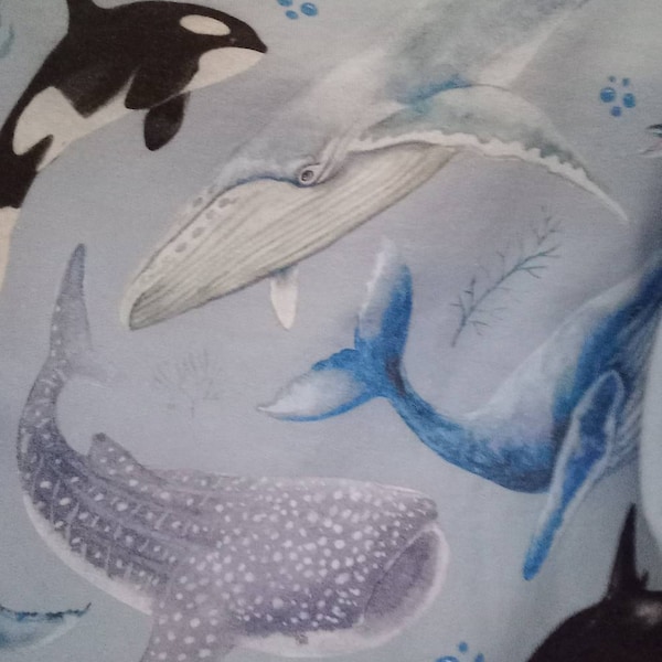Watercolor Whale Sweater Trendy Ocean Crewneck Aesthetic Whales Crew ...