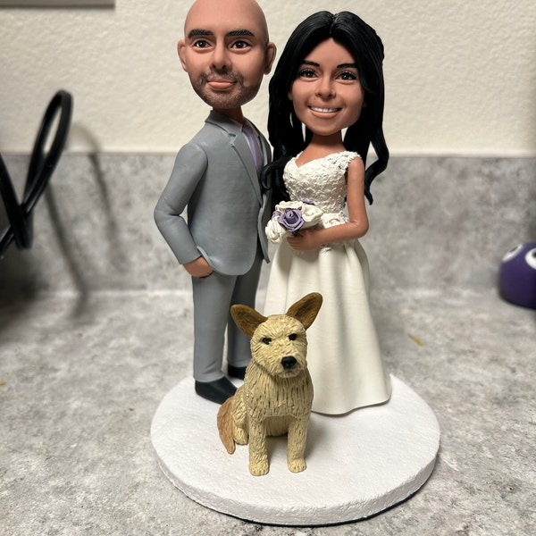 Wedding Cake Toppers Custom Bobble Head Custom Cake Toppers Wedding ...