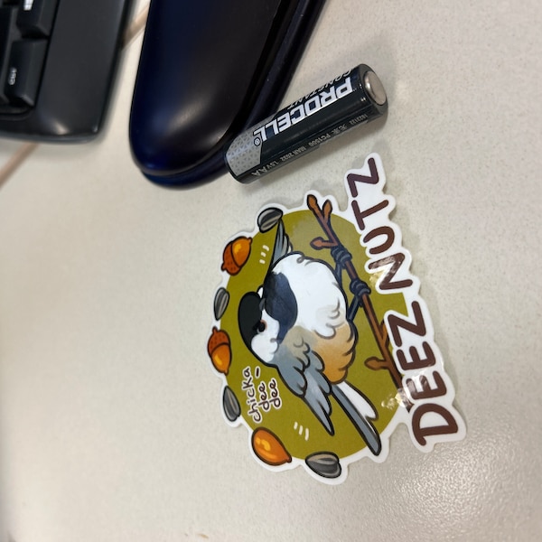 Chickadeez Nuts Sticker - Etsy