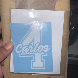 Baseball Name and Number Vinyl Decal / Baseball Helmet Decal / Baseball ...