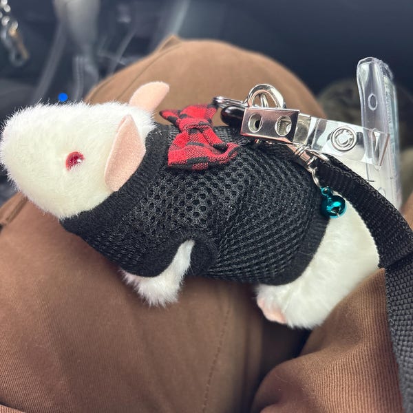 ESSA White Rat Emotional Support Plush Stuffed Animal Personalized Gift ...