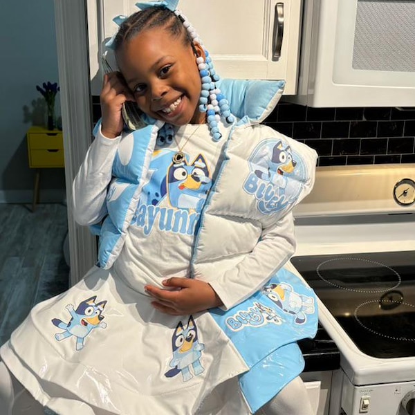 Bluey Puffer Set, ANY THEME, Any Color, Bluey Party Theme, Custom ...