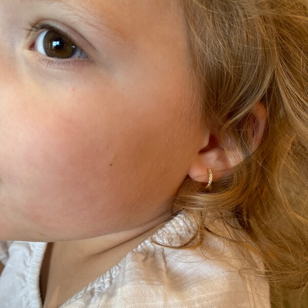 Tiny Diamond Flat Back Stud Stud Earrings Stainless Steel ...