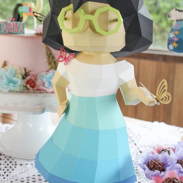 Boy Doll/ Diy Craft/ Template PDF STUDIO SVG/ Low Poly/ Papercraft/ 3D ...