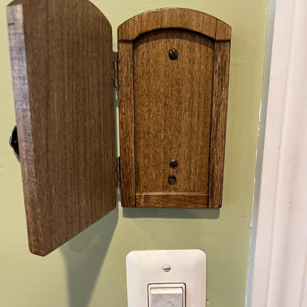 Cherry Wood DR5 Decorative Outlet Cover Door, Fairy Door, GFCI, Hidden ...