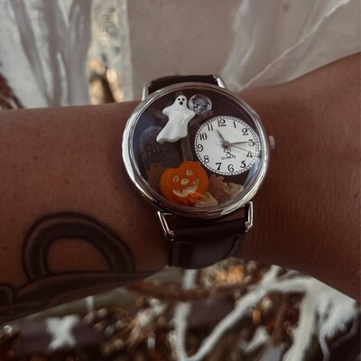 Spooky Halloween Watch With or Without Bats, Glow-in-the-dark Pumpkin ...