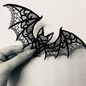 Lace Batty Beauty FSL Adjustable Wings Bats Embellishments Scrapbooks ...