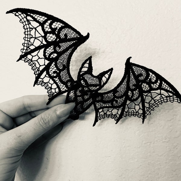Lace Batty Beauty FSL Adjustable Wings Bats Embellishments Scrapbooks ...