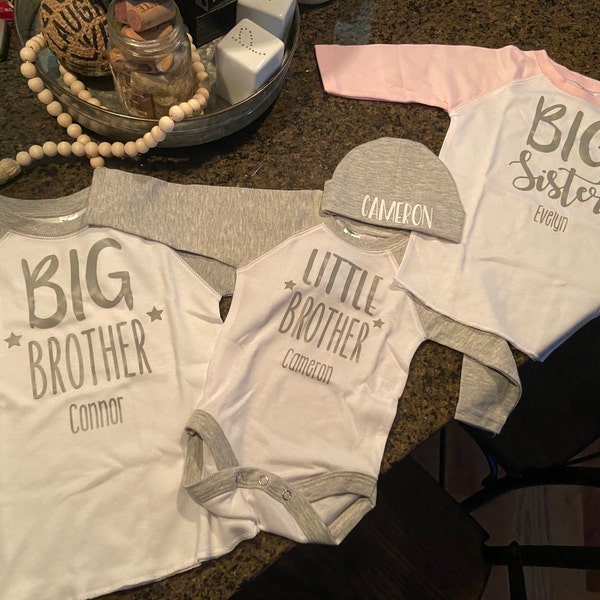 Big Sister Little Brother Outfits, Big Sister Shirt, Little Brother ...