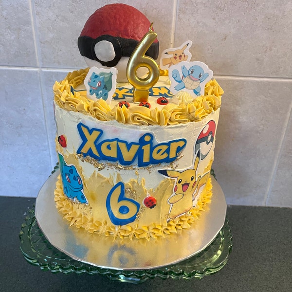 Pokemon Cake Topper, Edible Images for Your Cake - Custom Edible Icing ...