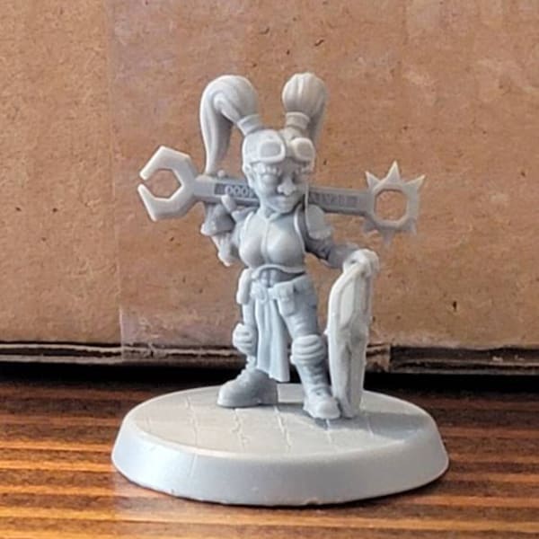 Knight Paladin Cleric Priest Miniature 28mm 32mm Scale 8K Resin 3D ...