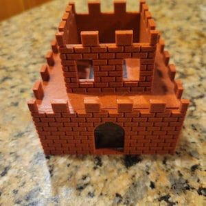 Super Mario Brothers Inspired Castle Flag for Your Desk or Aquarium 4:3 ...