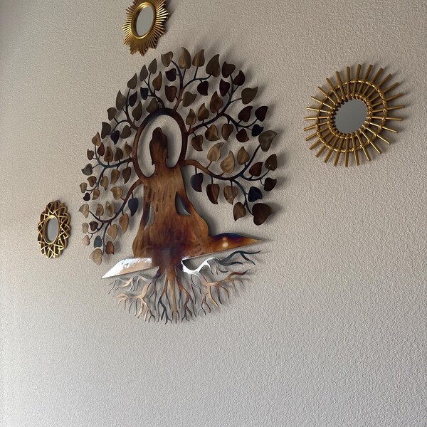 Spiritual Wall Art, Buddha Metal Wall Art and Decor , Zen Art, Great ...