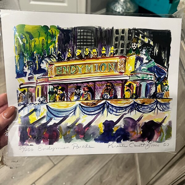 Iced Coffee & Beignets | 8 X 10 Inch Print of Oil Painting Louisiana ...