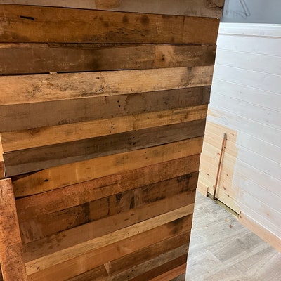 Reclaimed Pallet Wood Wall Cladding Recycled Timber Planks - Etsy UK