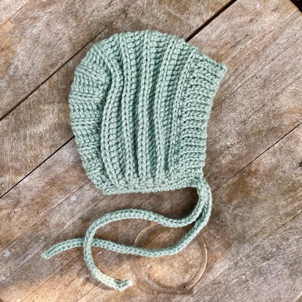 CROCHET PATTERN - the Enessa Bonnet | PDF Download | Cotton Baby Bonnet ...