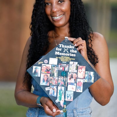 Personalized Graduation Cap Topper Black Girl Magic, Work Hard in ...