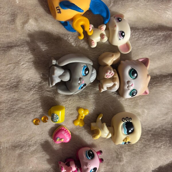 Littlest Pet Shop Rare Vintage LPS Collie Dogs Accessories Sets Lot ...