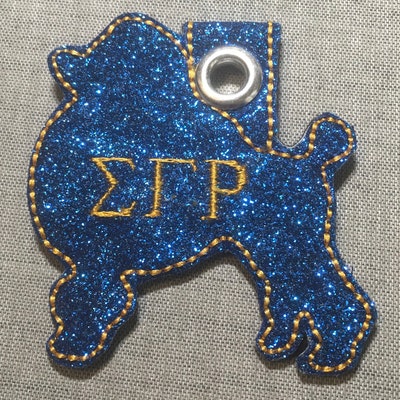 Poodle Dog in the Hoop Snap/rivet Key Fob DIGITAL Embroidery Design - Etsy