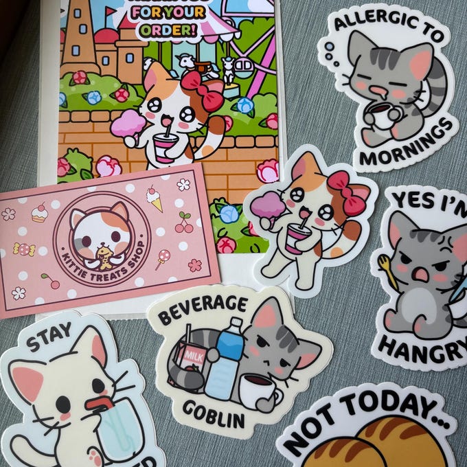 Beverage Goblin Sticker – Kittie Treats Shop