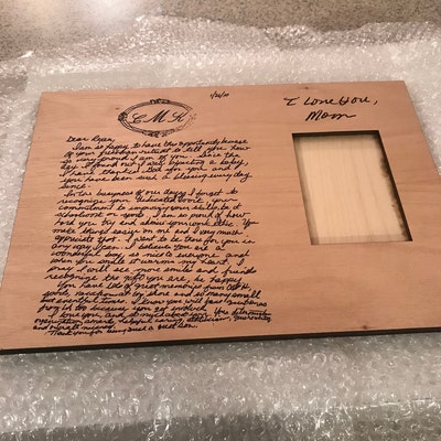 Handwriting Sign/ Handwritten Plaque/ Handwriting Frame/ - Etsy