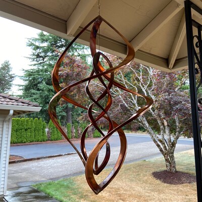 Double Infinity Wind Spinner Copper - Etsy