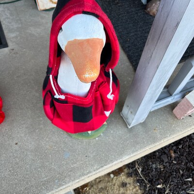 Goose Clothes, Goose Hoodie, Geese Clothes, Lawn Goose, Cement Goose ...