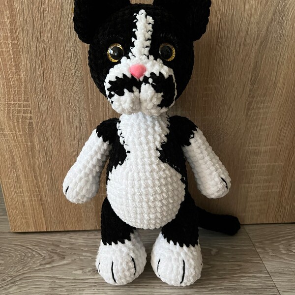 Crochet Cat Plush Pattern PDF Amigurumi Plushie Cat - Etsy