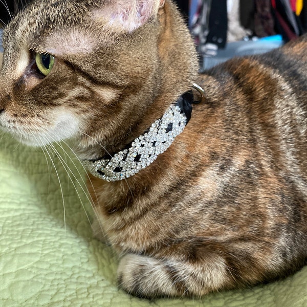 Rhinestone Braid Cat Collar: Fancy Bling Cat Collar; Fancy Breakaway ...