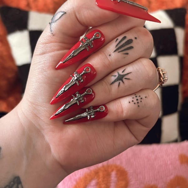 Real Moss Fairy Press on Nails | Garden Fairycore Nails | Spring ...