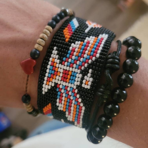 Monarch Butterfly Wing Beaded Fringe Earrings - Etsy