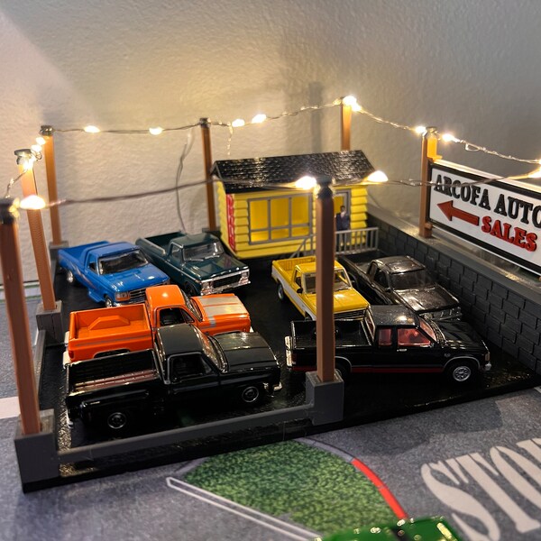 Miniature Banked Oval Race Track Diorama - Freedom Factory, Talladega ...