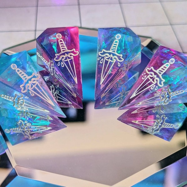 Zero-one hatsune Miku Inspired Dice Set for Dungeons and Dragons ...