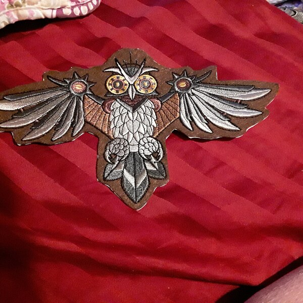 Owl Patch,steampunk Owl Patch - Etsy