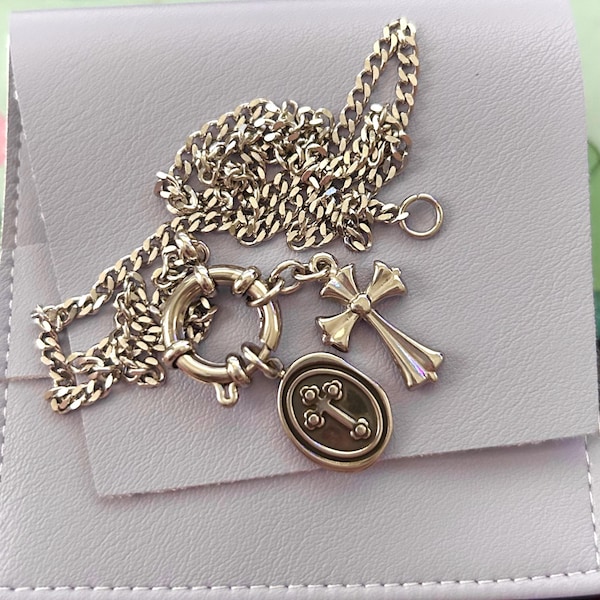 Stainless Steel Spiral Star Pendant Charm Necklace Snake Chain ...