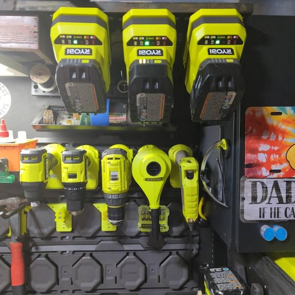 MOUNT for DCB102 Dual Dewalt Battery Charger- Double Dewalt Wall Mount ...