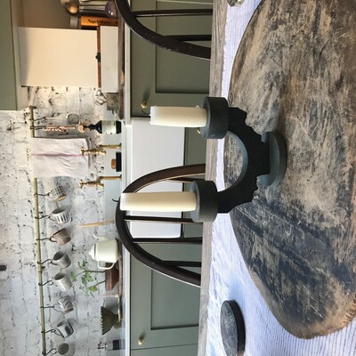 Neoclassical Style Wrought Iron X Frame Stool Artisan Blacksmith Made ...