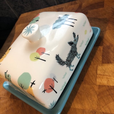 Handmade Ceramic Dog Butter Dish, Designed in the UK by Hannah Turner ...
